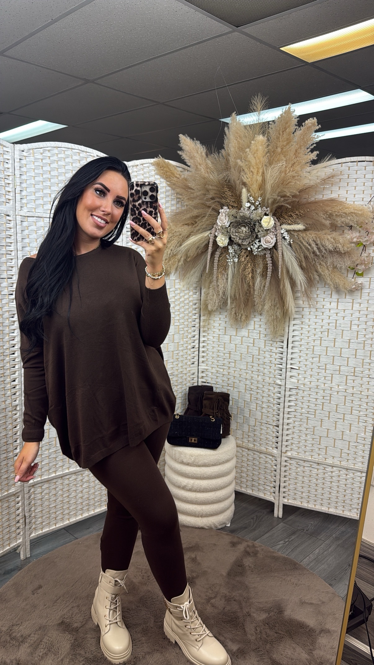 Kayla comfy set chocolate brown – GD Fashion Store